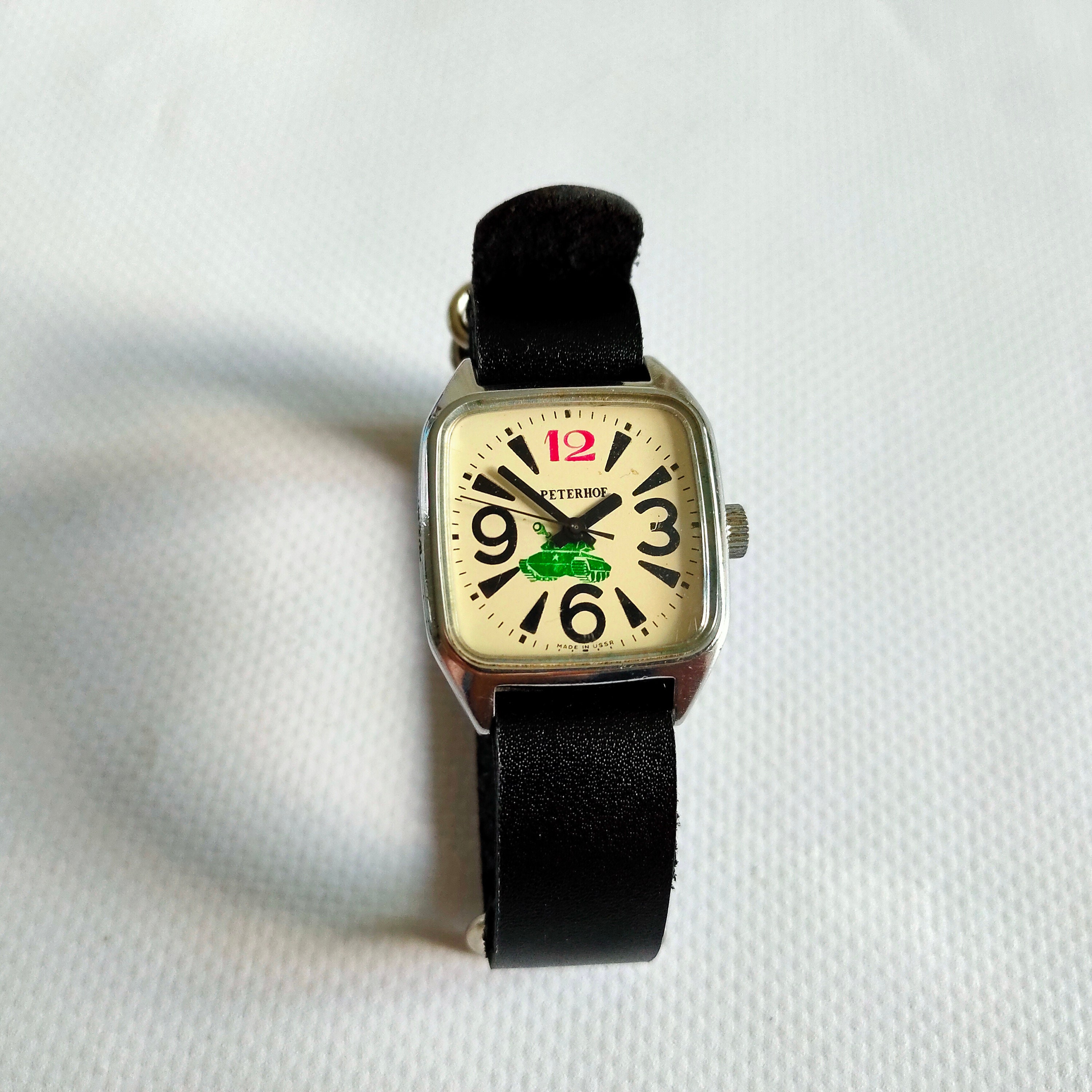 Rare Raketa Red 12 TANK Panzer Raketa Square Watch Soviet | Etsy