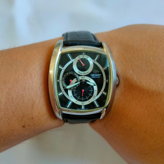 Orient Power Reserve Watch Square Orient Watch Large Watch - Etsy Australia