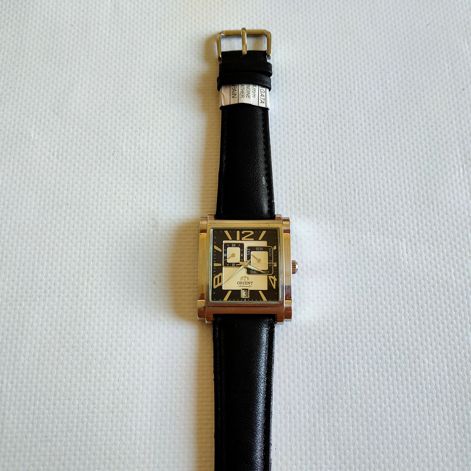 Orient Square Watch, Vintage Orient, Automatic Watch, Day and Date ...