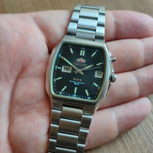 Orient Square Watch Black Watch Vintage Orient Watch - Etsy