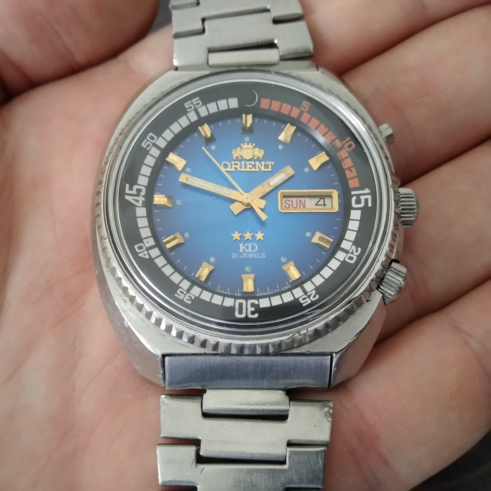 Ultra Rare Vintage Orient King Diver, Orient KD, Rare Model With Blue ...