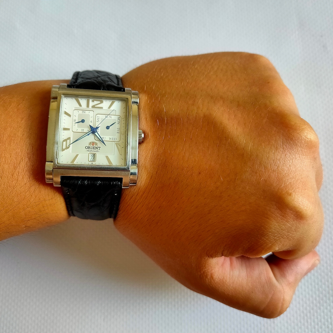 Orient Square Watch Vintage Orient Automatic Watch Day and - Etsy