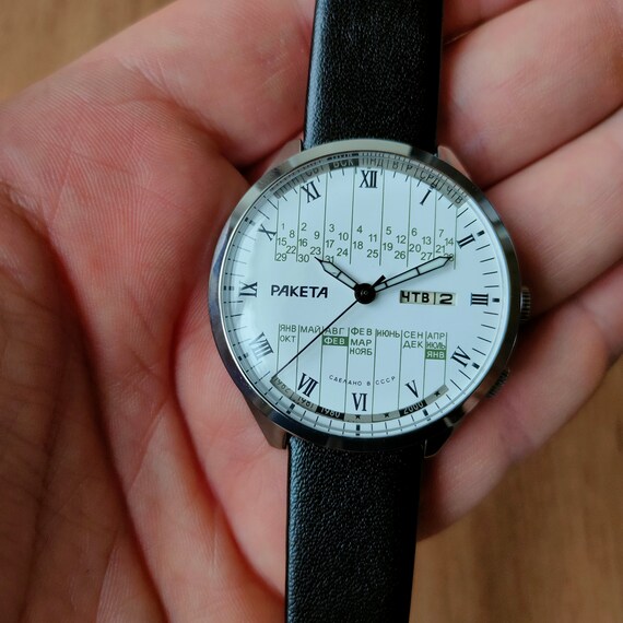 NEW Raketa College watch, Raketa Multi Year Calendar,… - Gem