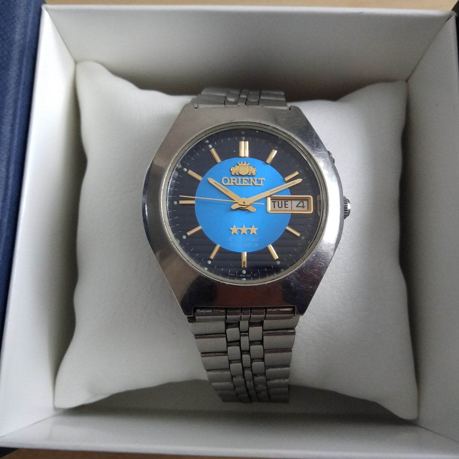 Orient Automatic Watch Mechanical Automatic Watch Blue Dial - Etsy