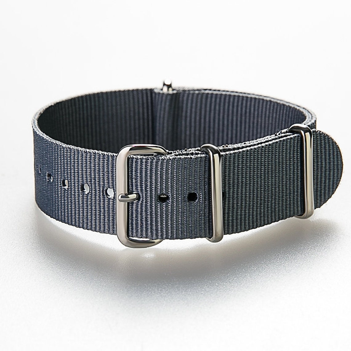 Nylon Military Strap 18mm Gray Band Nylon Band Gray Strap - Etsy