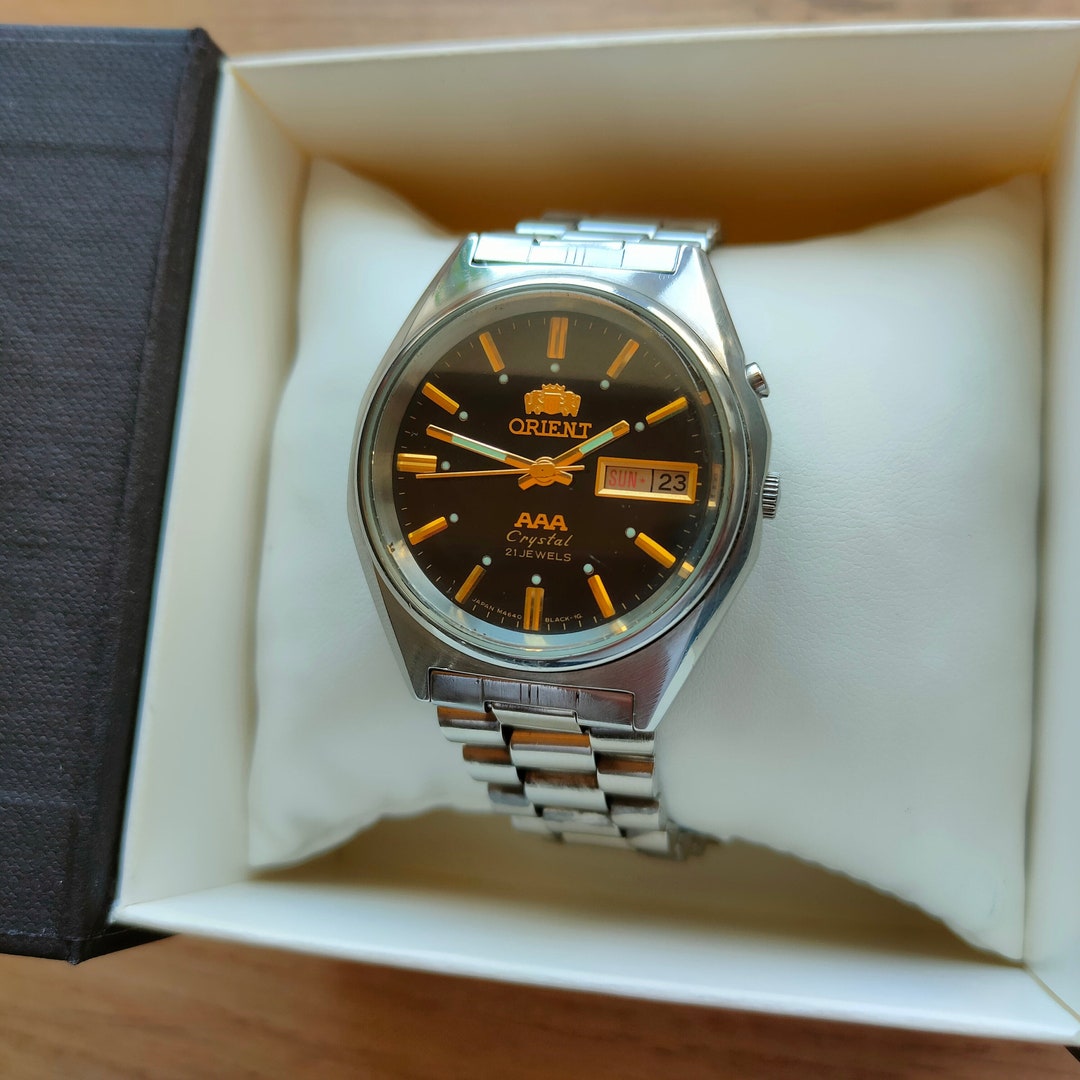 Orient Automatic Watch, Black Mechanical Automatic Watch, Orient ...