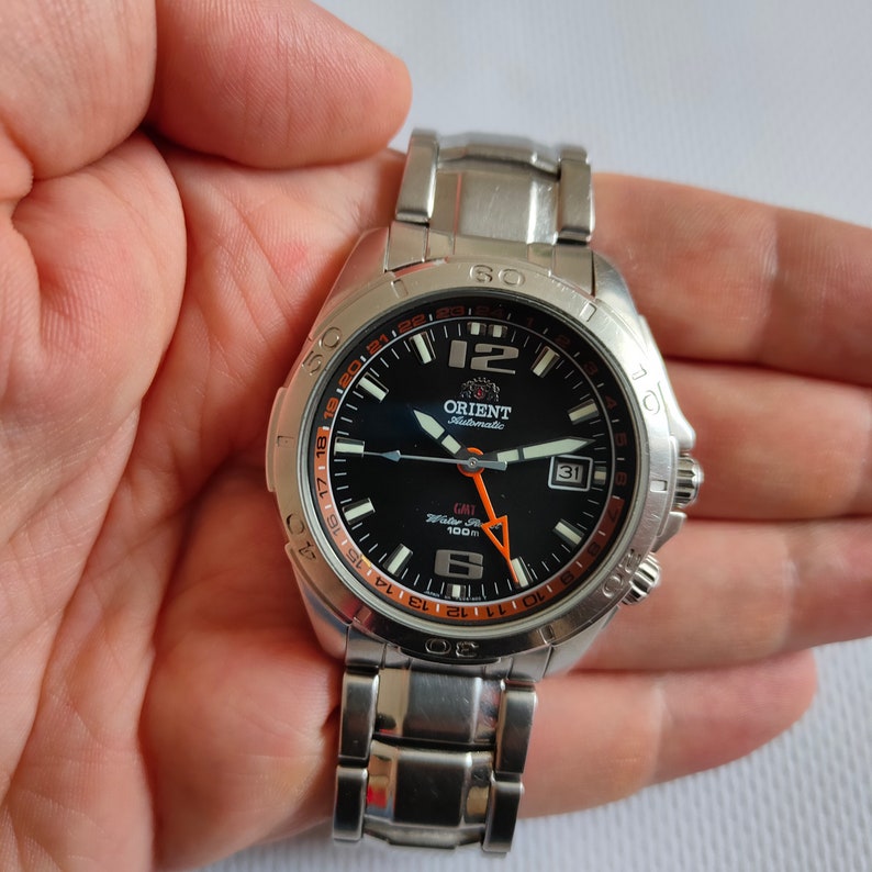 Rare Orient 24h GMT Watch Automatic Watch Black Dial | Etsy