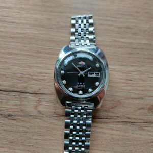 Rare Orient Vintage Watch From 60s, Automatic Watch, Black Watch, Day ...