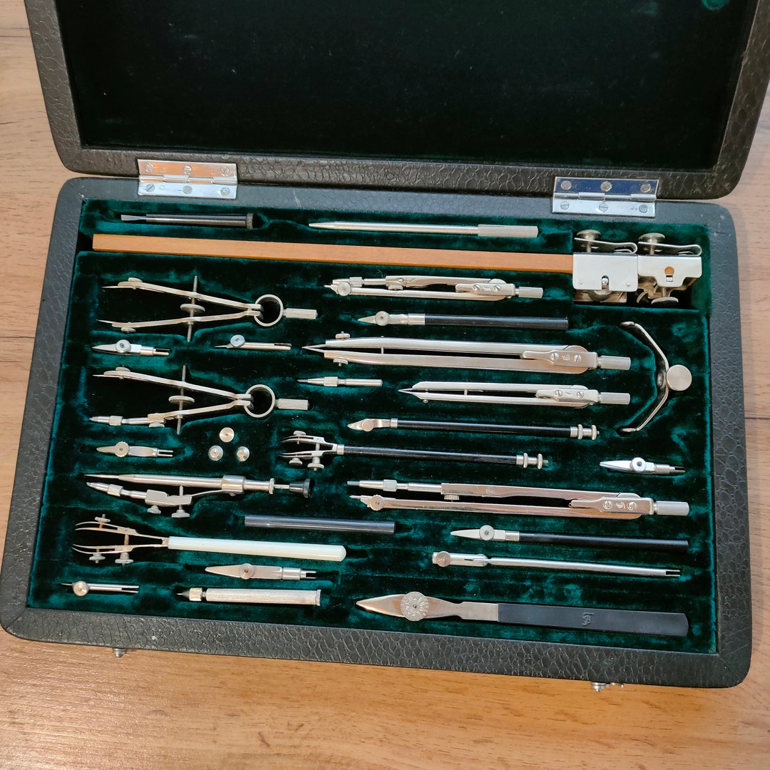 Drawing Instruments , Drafting Set, Brass Steampunk Tool Set ...