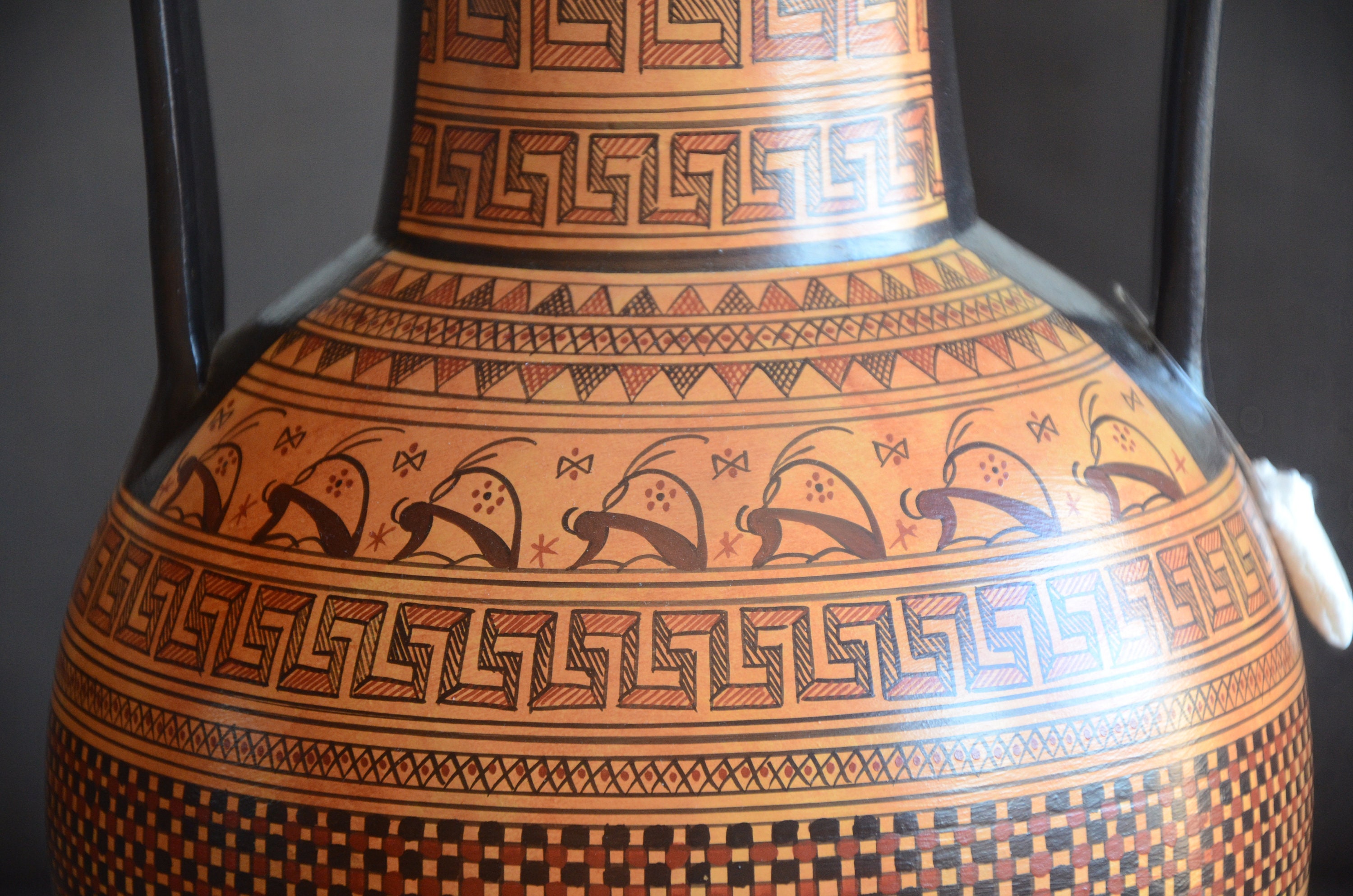 Ancient Greece Amphora Reproduction, Geometric Style - Etsy Singapore
