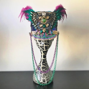 FREE SHIPPING! Phoenix Marching Band Hat in Purple/green/gold. Burning ...