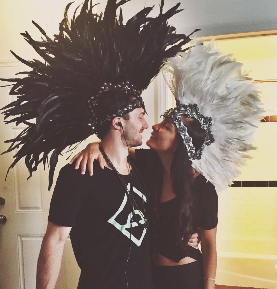 FREE SHIPPING! Custom Feather Mohawk Headpiece. Burning Man. Coachella ...