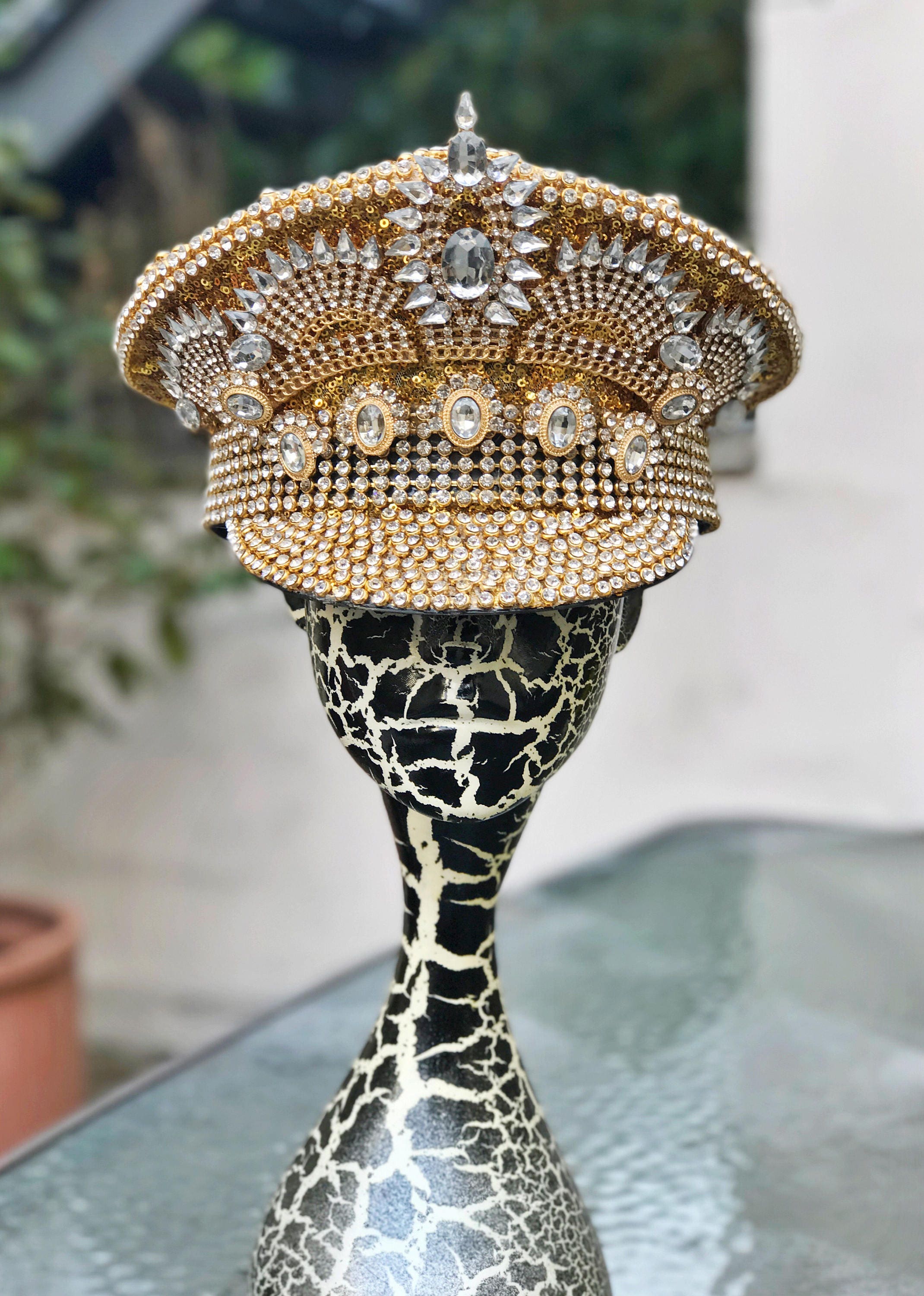 FREE SHIPPING! Special Edition Deluxe Crowning Glory Hat in Gold ...
