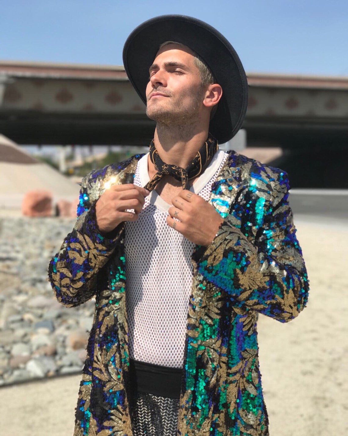 FREE SHIPPING! the 'royal Palm' Long Sequin Coat. - Etsy