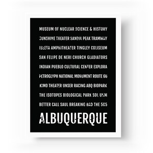 Albuquerque Print, Albuquerque Subway Sign Poster, New Mexico Wall Art ...
