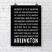 Arlington Print Arlington Subway Sign Poster Texas Wall Art - Etsy