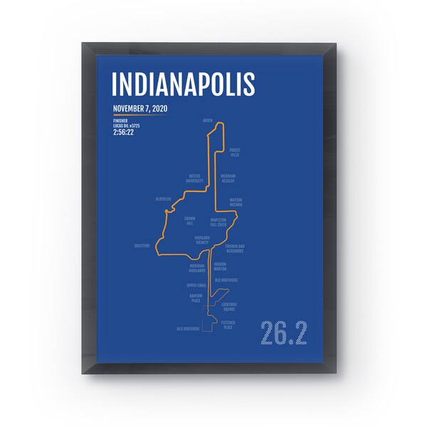 Indianapolis Map - Etsy