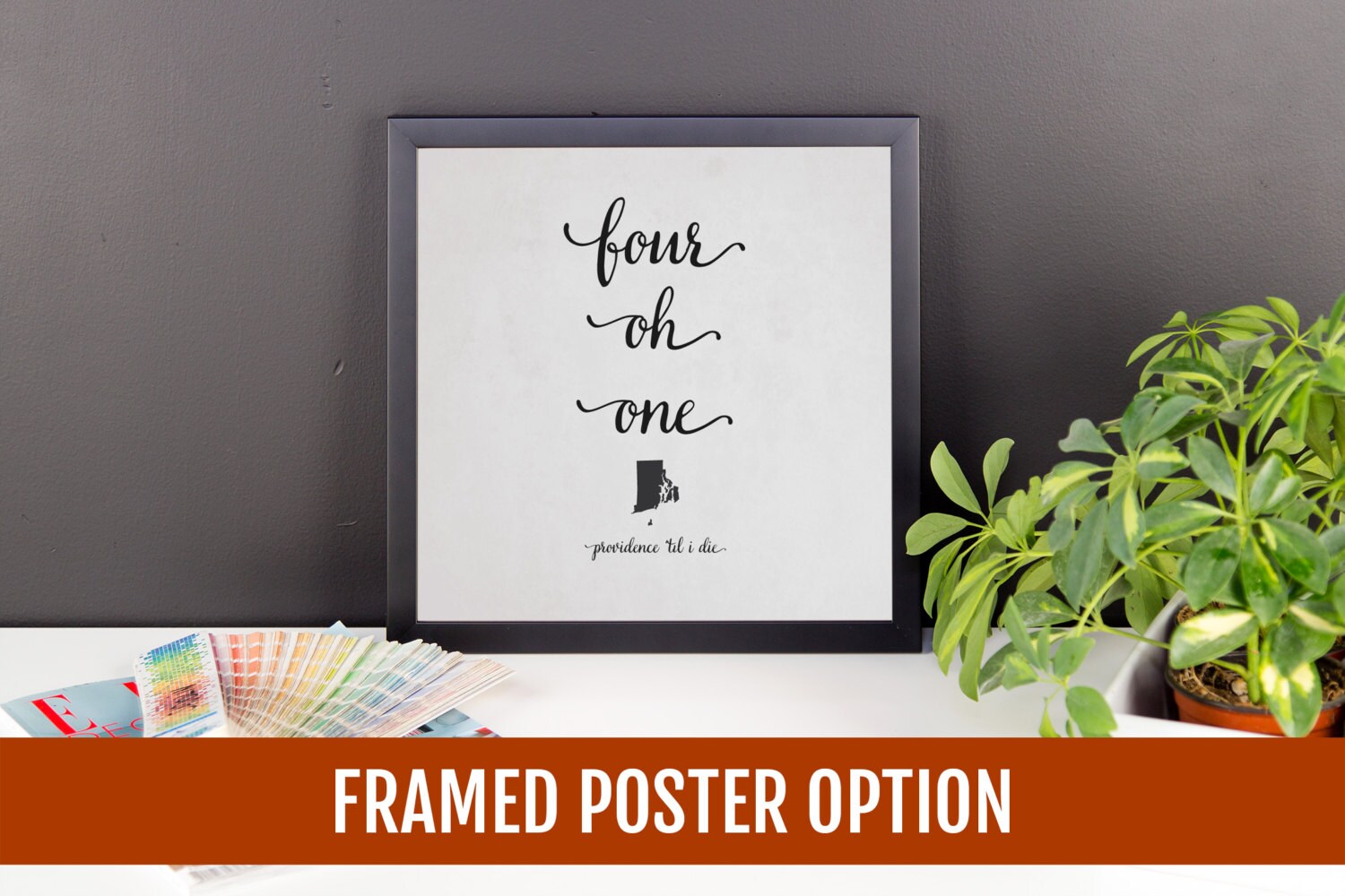 Providence 401 Area Code Print Rhode Island Typography Poster | Etsy