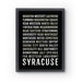 Syracuse Print Syracuse Subway Sign Poster New York Wall - Etsy
