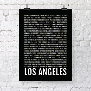 Los Angeles Print, LA California Subway Sign Poster, LA Wall Art, Décor ...