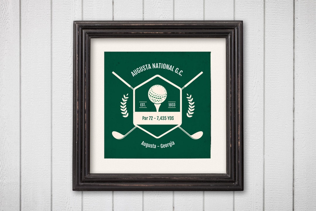 Augusta National Golf Course Print Augusta, Georgia Fathers Day Golfer ...