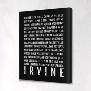Irvine Print, Irvine Subway Sign Poster, California Wall Art, Décor ...