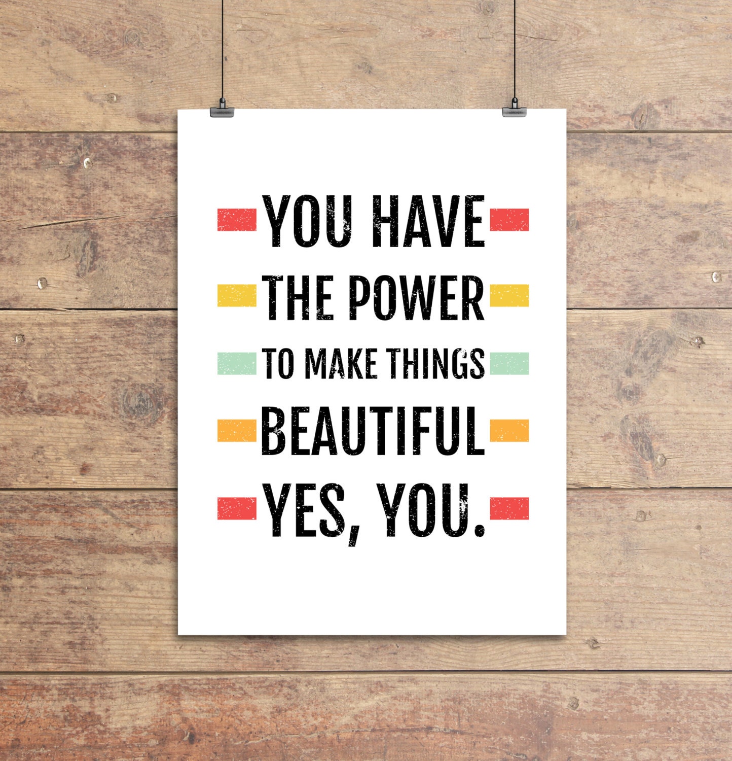 Beauty Quote Print Beautiful Quote Poster Gift for Her | Etsy