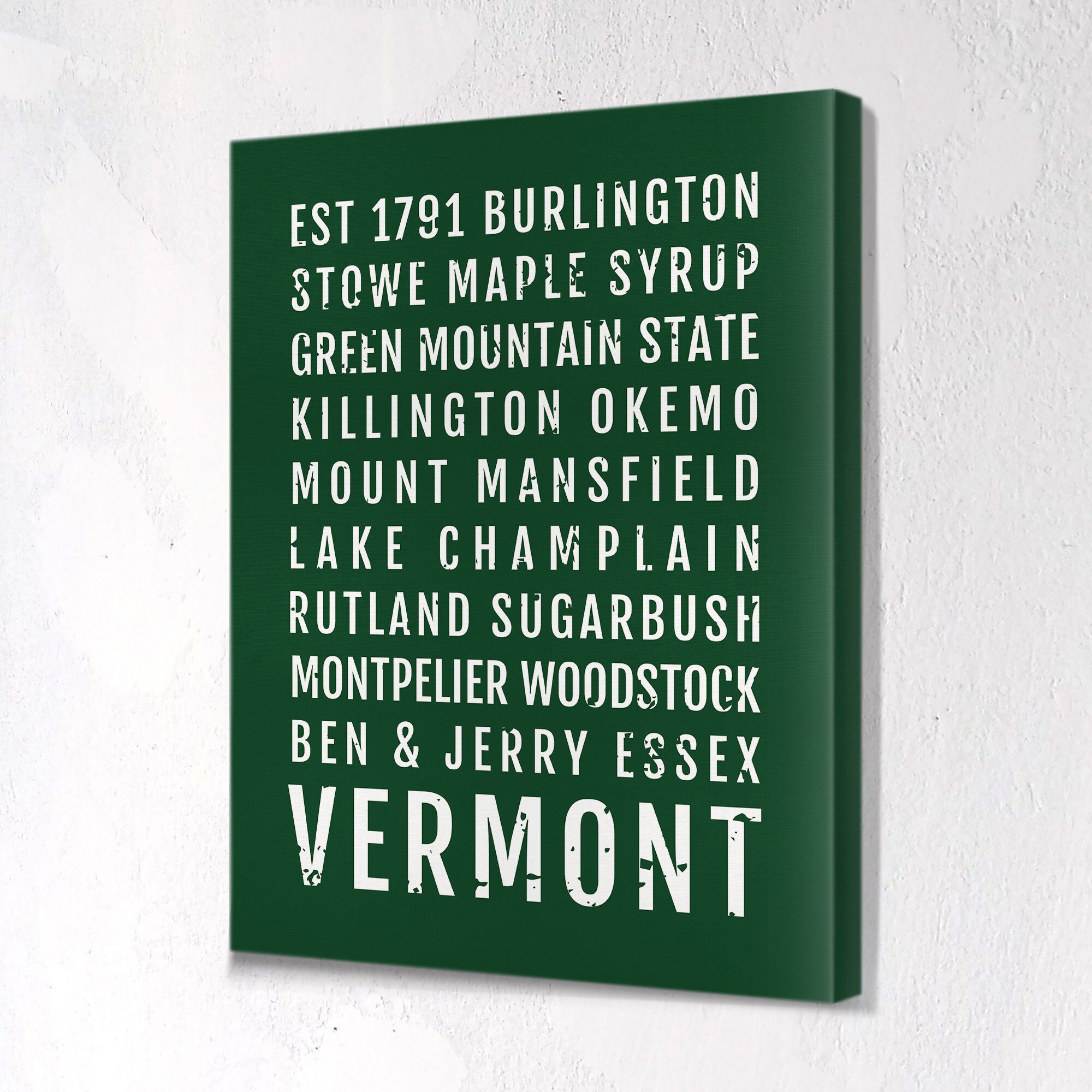 Vermont Print Vermont Subway Sign Poster Burlington Wall - Etsy