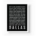 Dallas Print Dallas Subway Sign Poster Texas Wall Art - Etsy