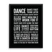 Dancer Manifesto Print Dancing Gift for Men or Women, Motivational ...