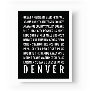Denver Print, Denver Subway Sign Poster, Colorado Wall Art, Décor ...
