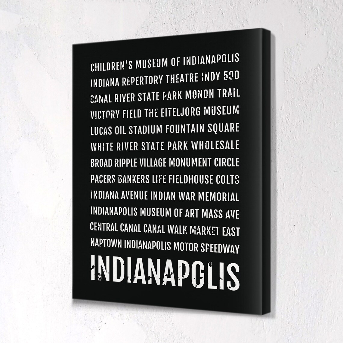 Indianapolis Print Indianapolis Subway Sign Poster Indiana | Etsy