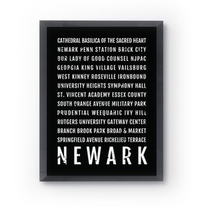 Newark Print, Newark Subway Sign Poster, New Jersey Wall Art, Décor ...
