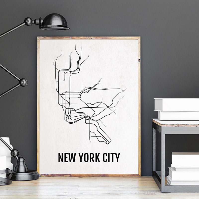 Subway Map Art - Etsy