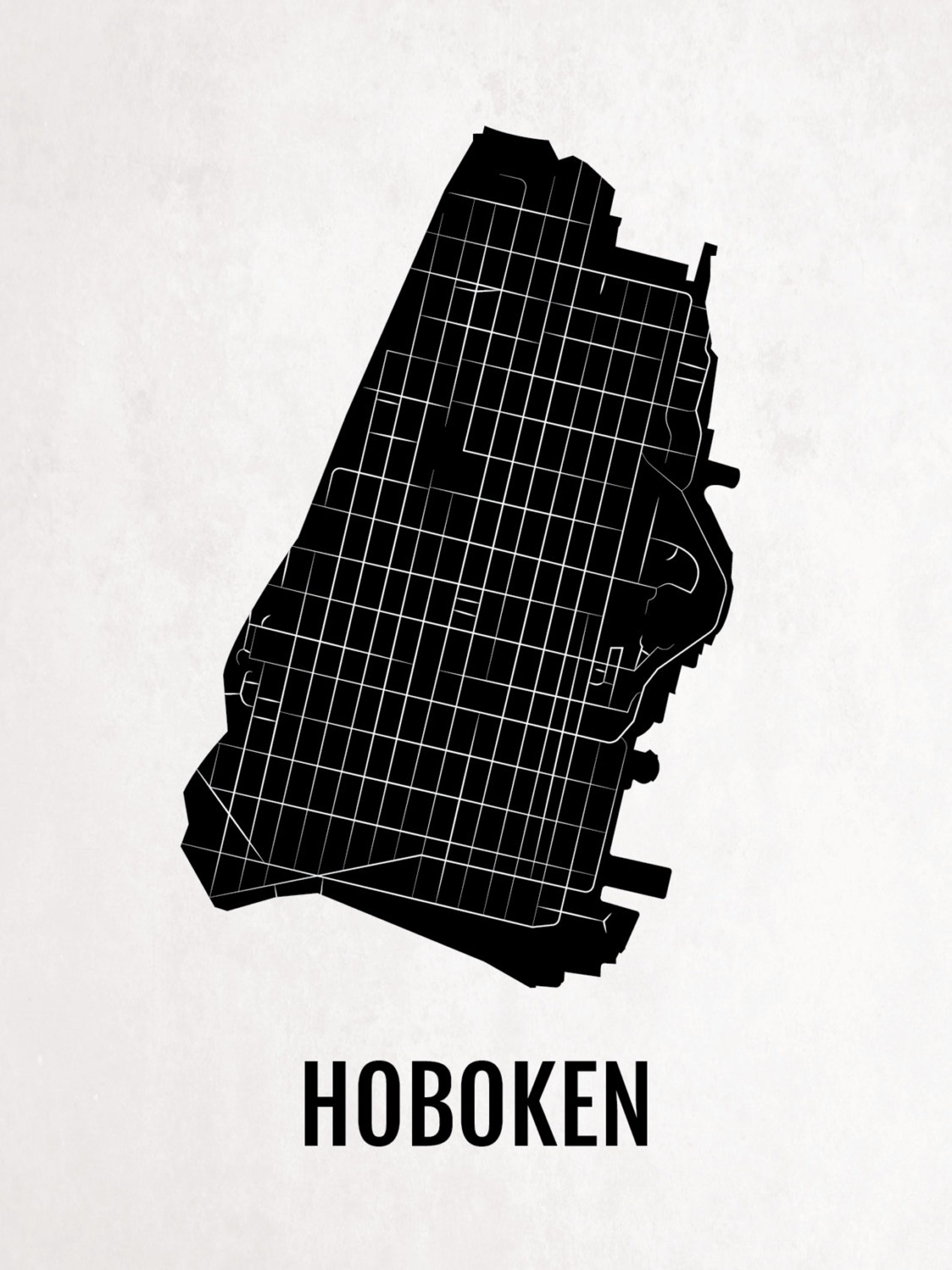 Hoboken Print Neighborhood City Map Subway Poster | Etsy
