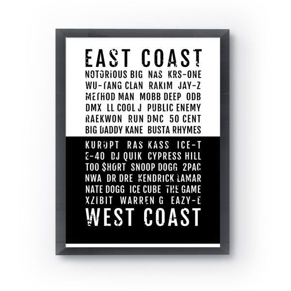 West Coast Rappers Posters - Etsy