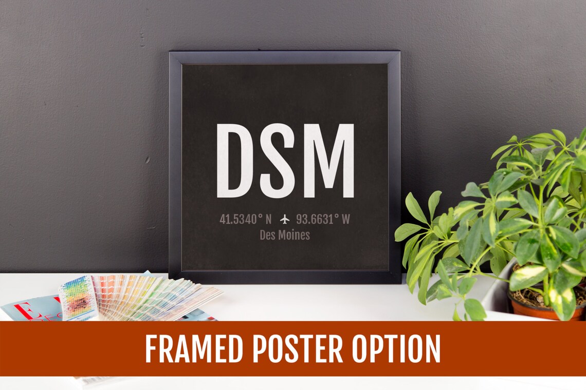 Des Moines Airport Code Print DSM Aviation Art Iowa Etsy des-moines-airport-code-print-dsm-aviation-art-iowa-etsy