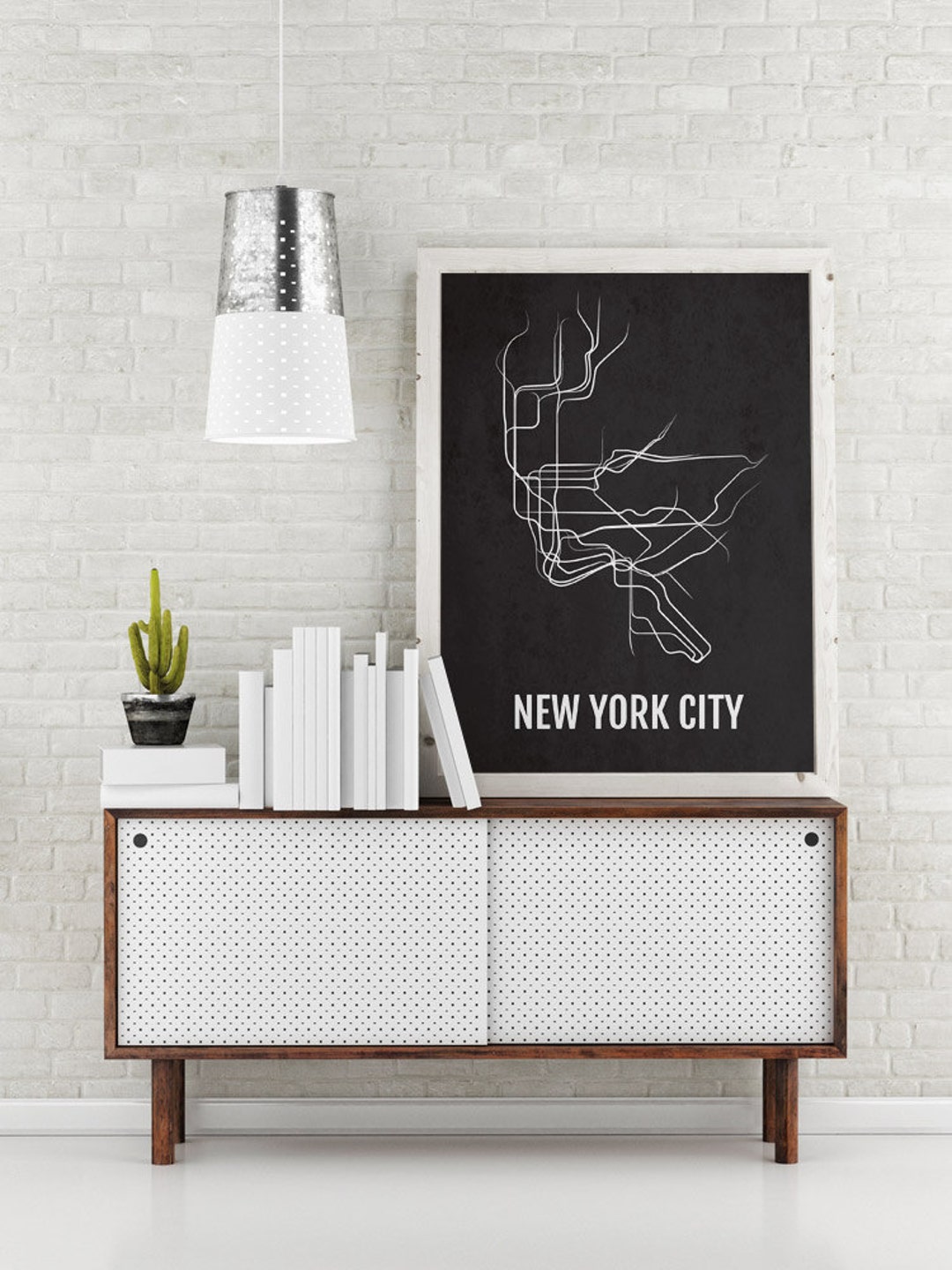 NYC Print New York City Subway Transit Map Poster, Boyfriend Gift ...