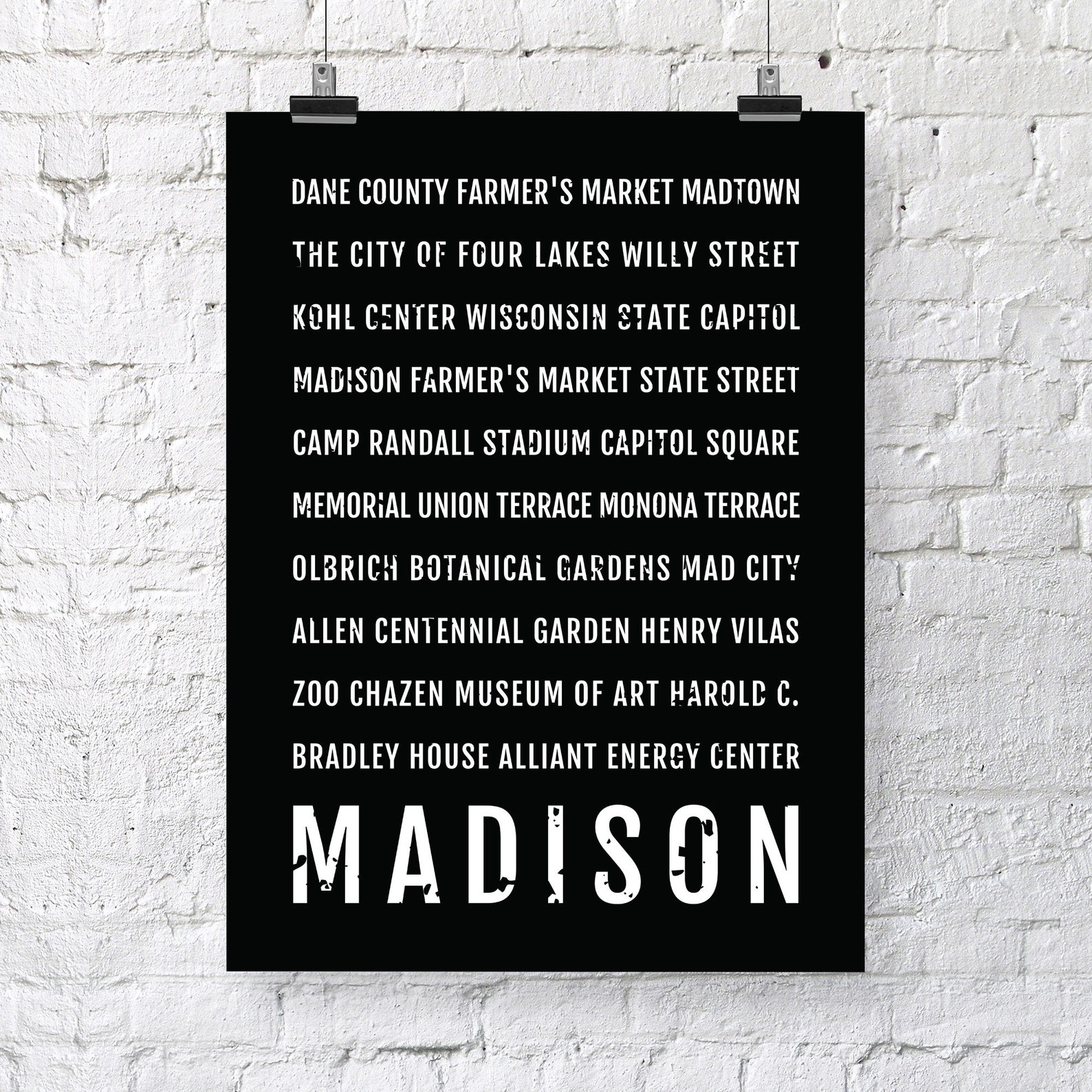 Madison Print Madison Subway Sign Poster Wisconsin Wall Art - Etsy