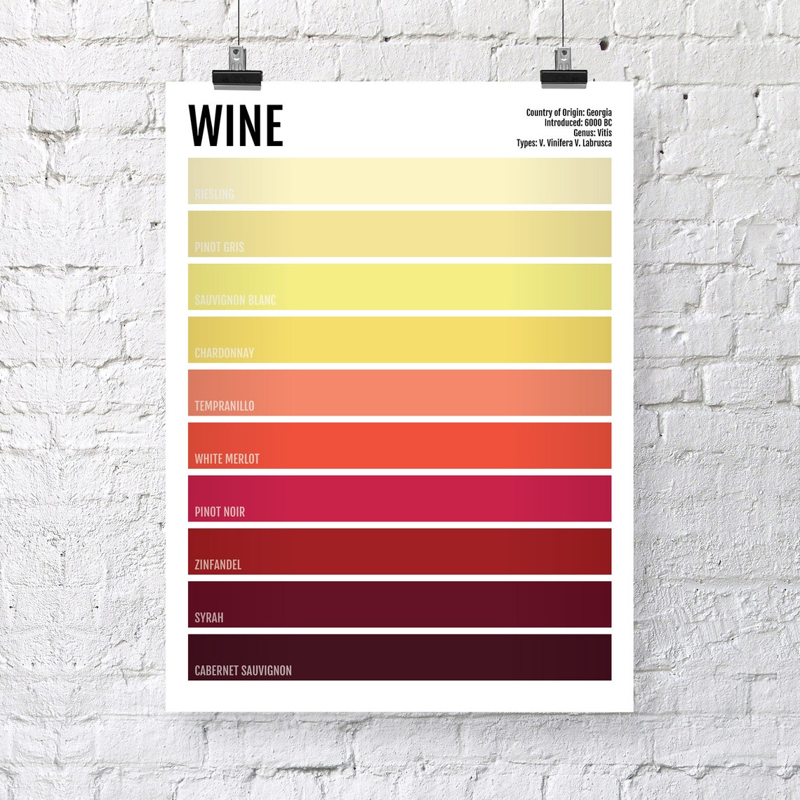 Wine Pantone Poster Wine Lover Print Wine Art For Walls | Etsy
