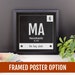 Massachusetts Print Periodic Table Massachusetts Home Wall - Etsy