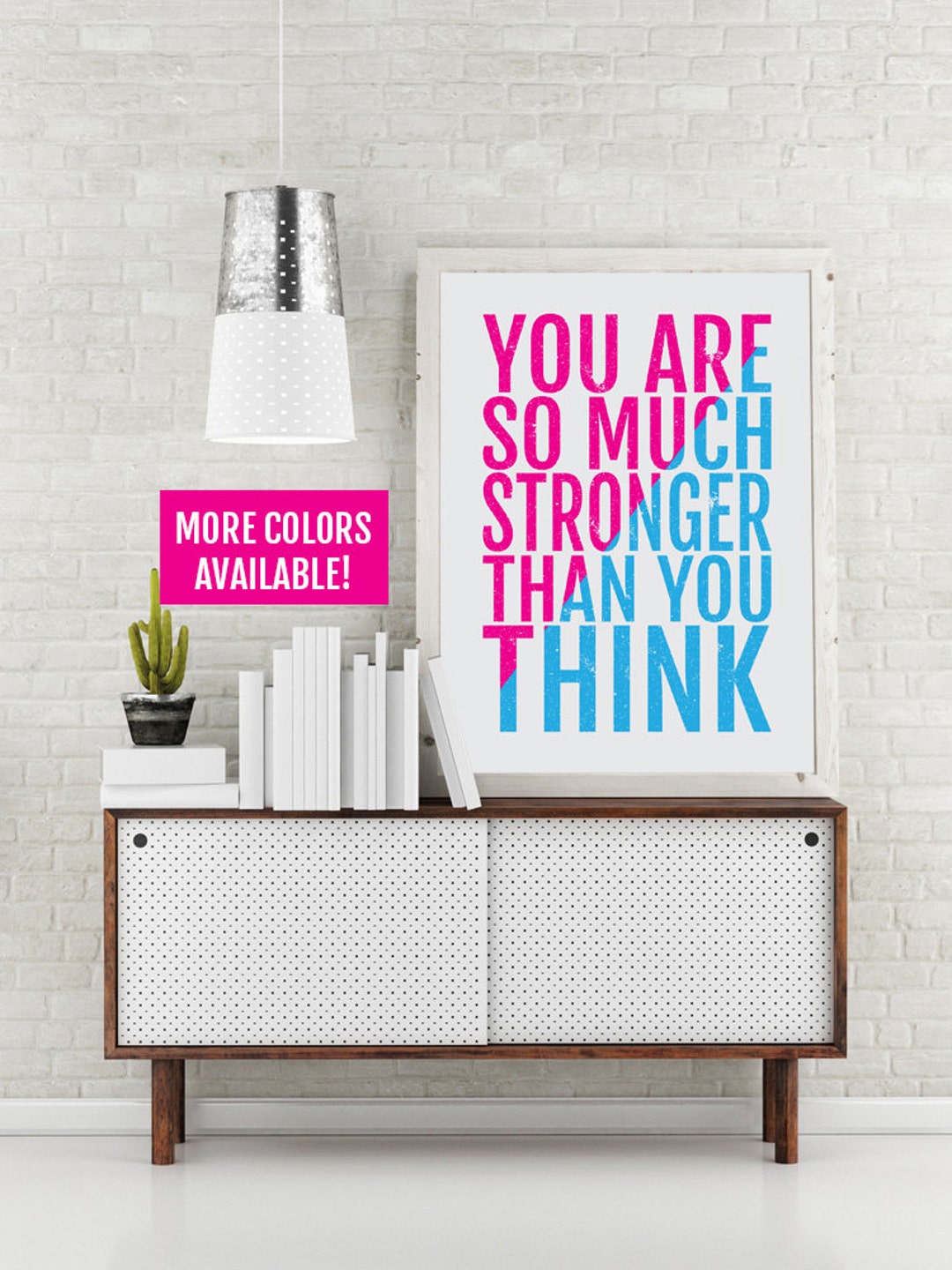 Stronger Than You Think Quote Print Stronger Quote Poster - Etsy