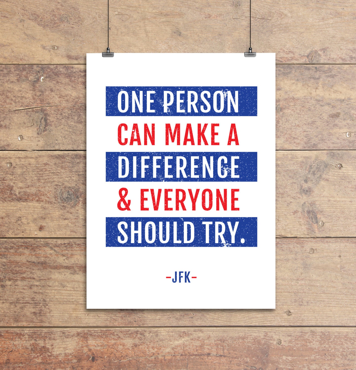 JFK Quote Print America Quote Poster Gift for Him USA John | Etsy
