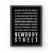 Newbury Street Print Boston Subway Sign Poster Boston Wall - Etsy