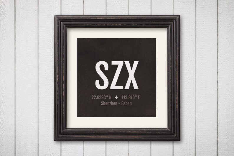 Shenzhen Airport Code Print SZX Aviation Art China Etsy shenzhen-airport-code-print-szx-aviation-art-china-etsy