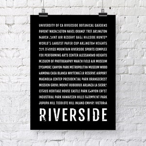 Riverside Print, Riverside Subway Sign Poster, California Wall Art ...