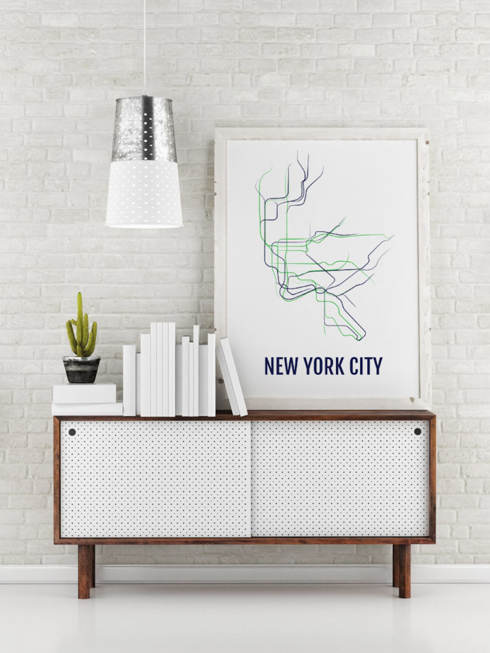 NYC Print New York City Subway Transit Map Poster - Etsy