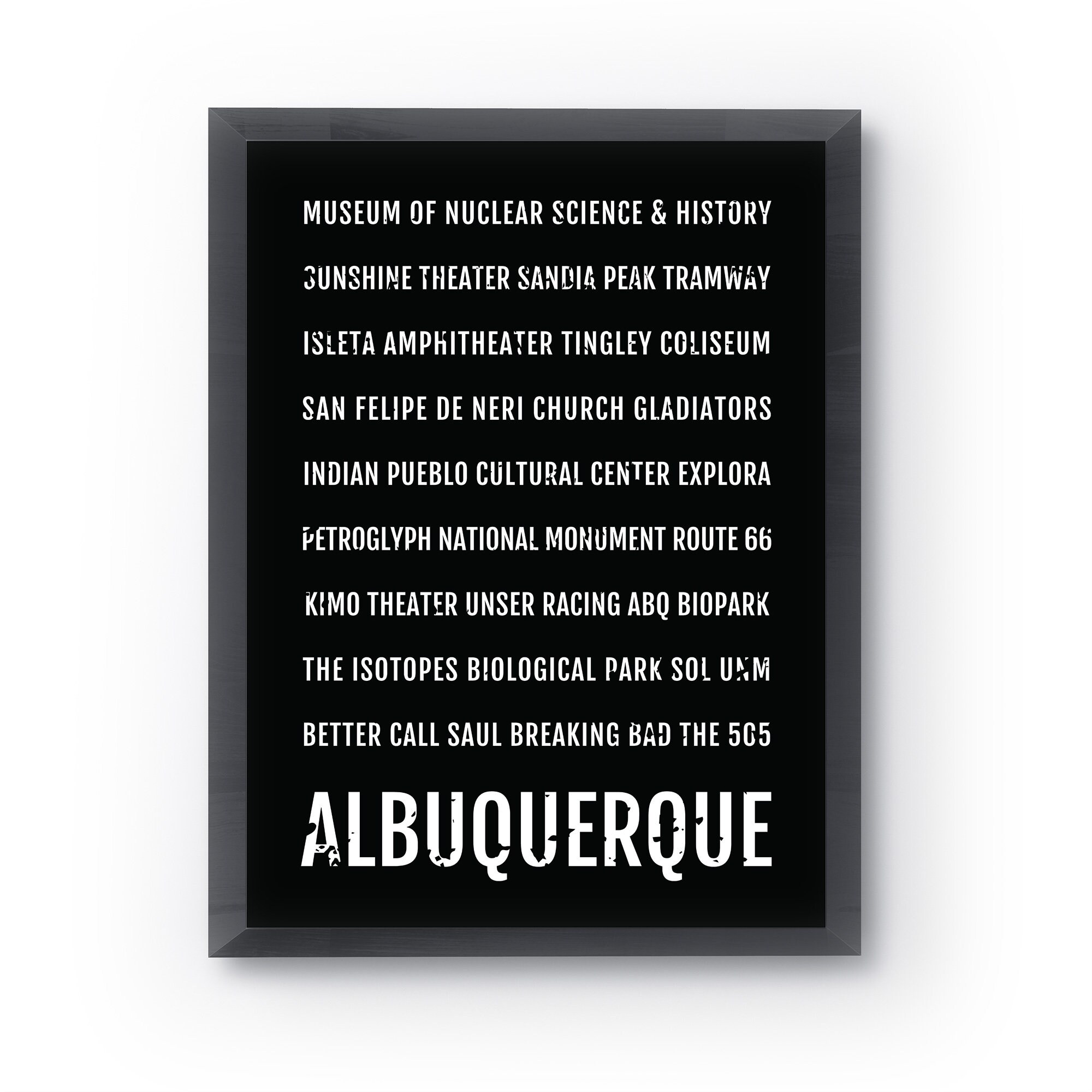 Albuquerque Print Albuquerque Subway Sign Poster New Mexico - Etsy