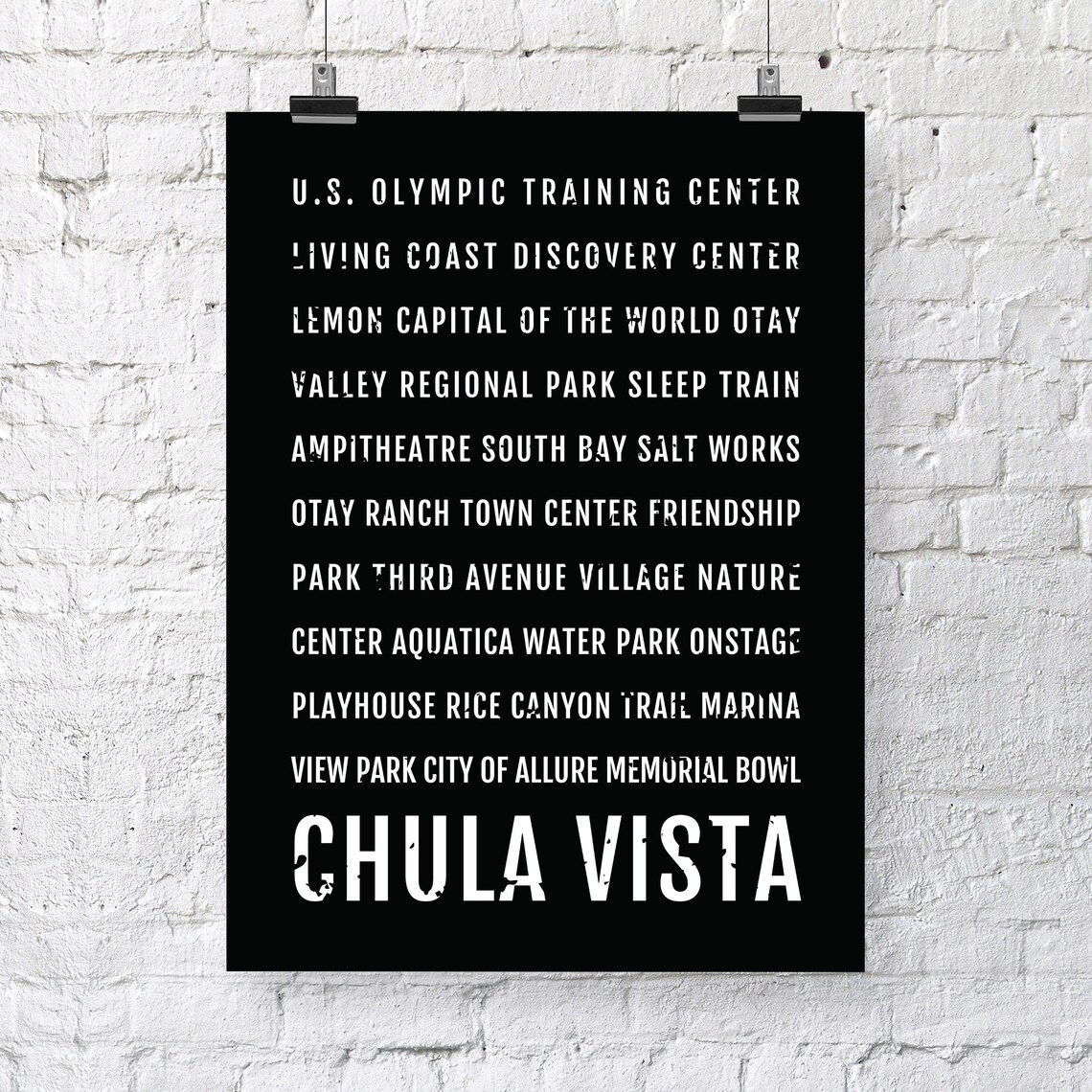 Chula Vista Print Chula Vista Subway Sign Poster California - Etsy