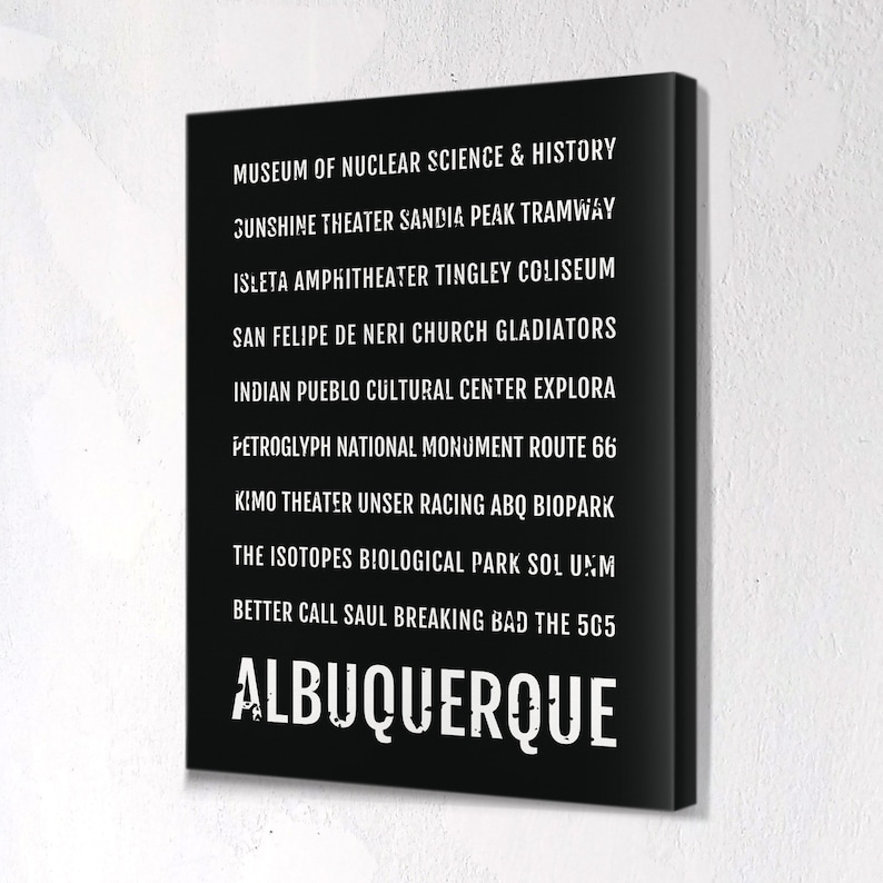 Albuquerque Print Albuquerque Subway Sign Poster New Mexico - Etsy